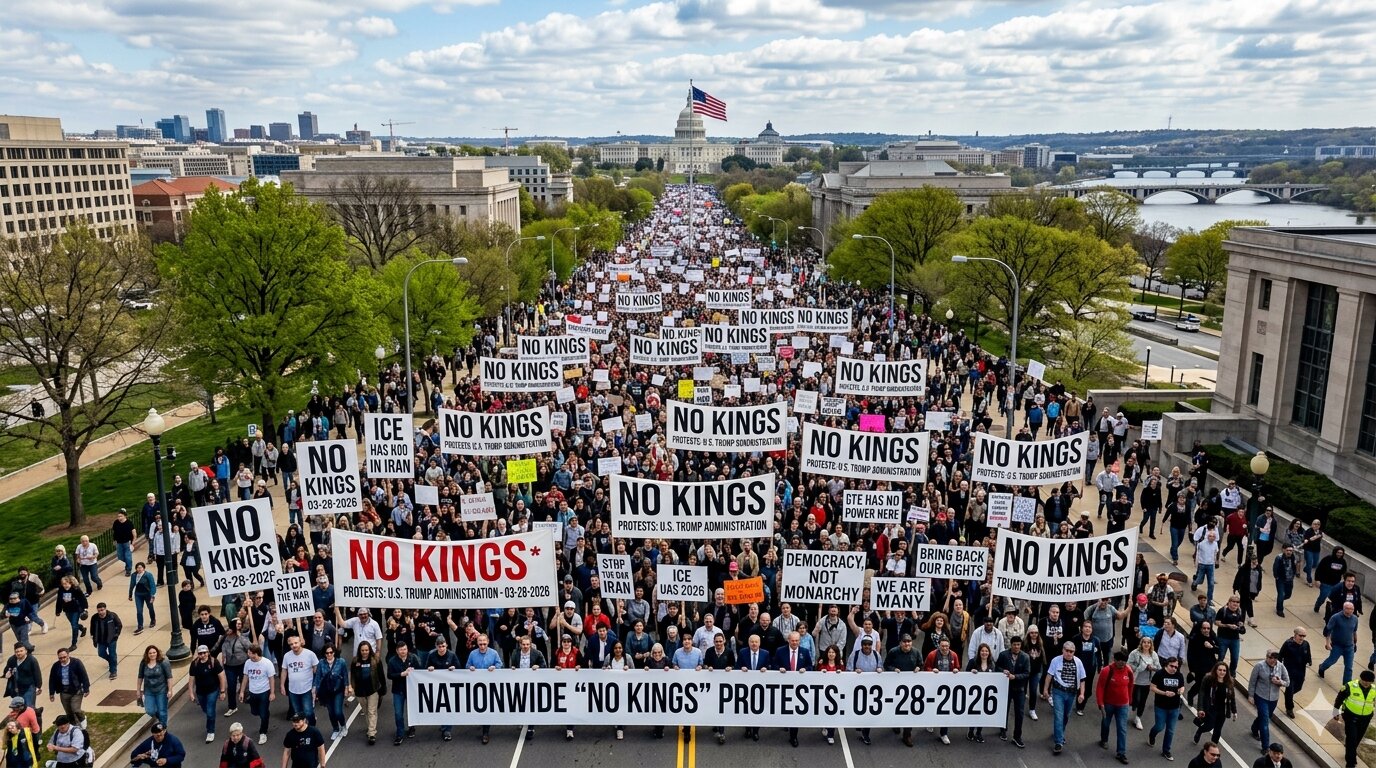 Nationwide 'No Kings' Protests Challenge Trump Administration Over War ...